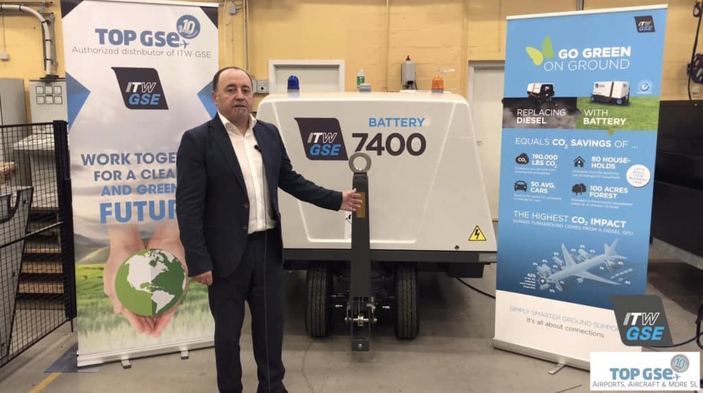 Battery-driven Ground Power Units (eGPU) for Aviation | ITW GSE